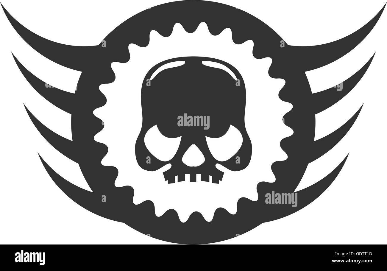 Moto Skull Vector Logo Symbol Stock Vector Image & Art - Alamy