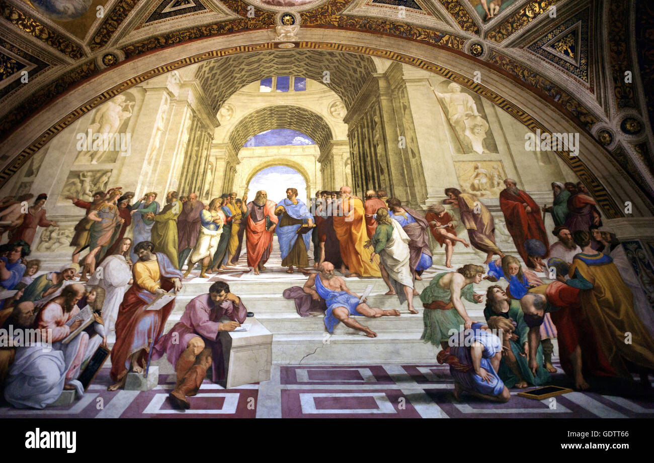 School of athens by artist raphael hi-res stock photography and images ...