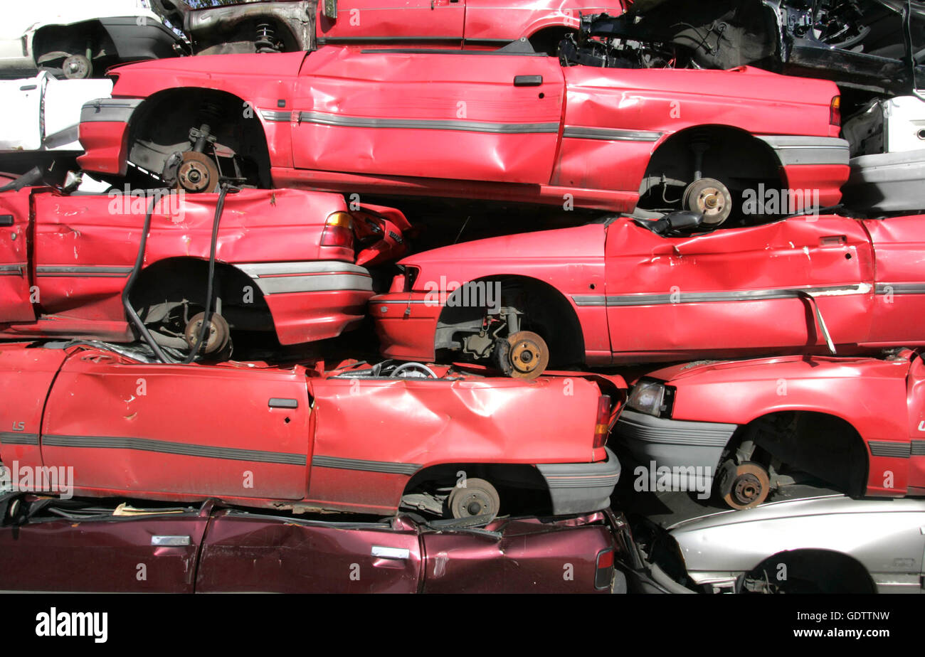 Car junkyard scrap yard germany hi-res stock photography and images - Alamy