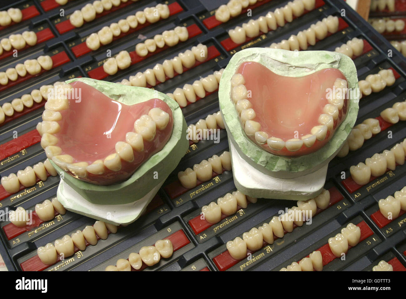 Dentures in a dental laboratory Stock Photo - Alamy