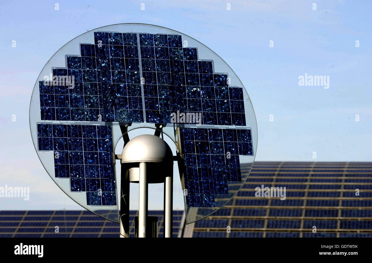 Shell's solar cell plant Stock Photo - Alamy
