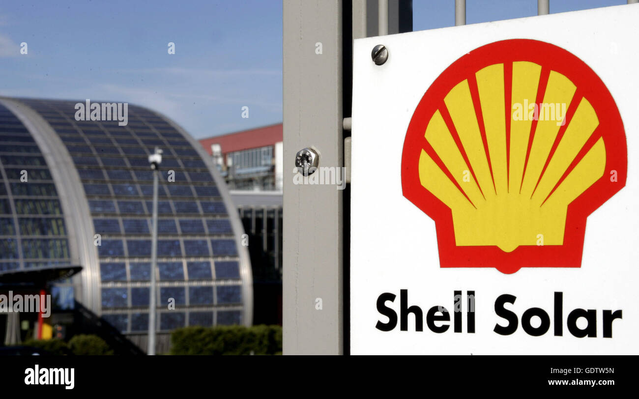 Shell's solar cell plant Stock Photo - Alamy