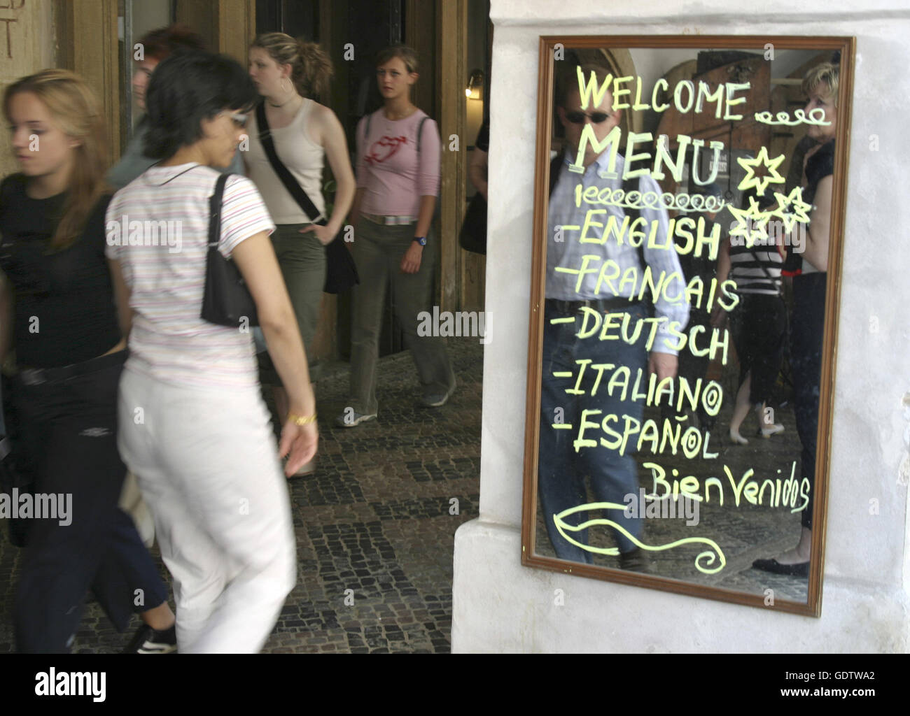 30 05 2004 tourist menu in prague hi-res stock photography and images ...