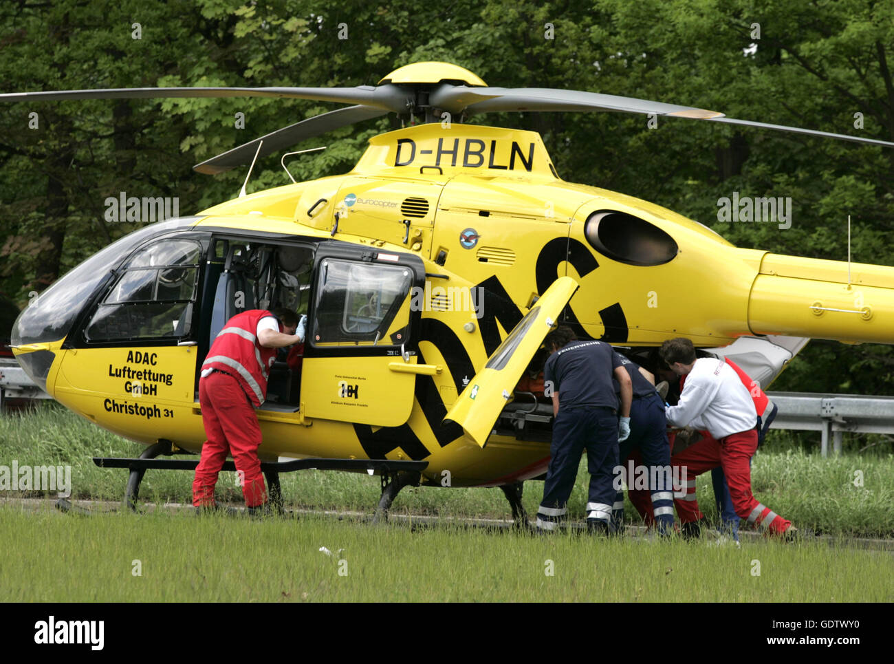 Christoph 31, an ADAC rescue helicopter Stock Photo - Alamy