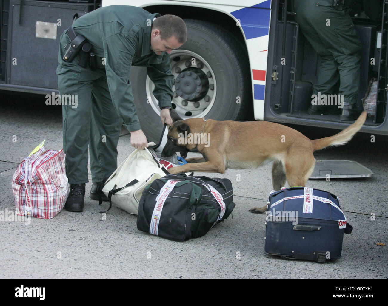 Customs search luggage hi-res stock photography and images - Alamy