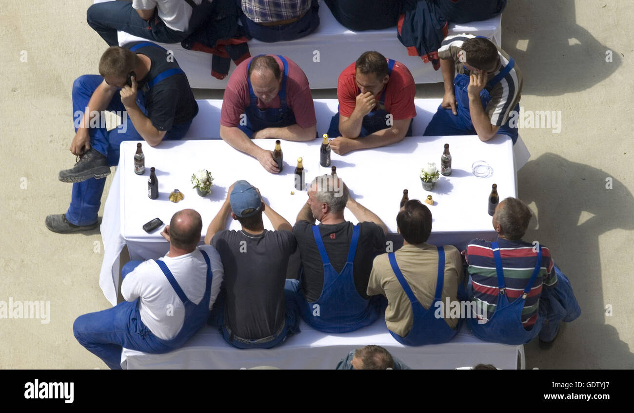 Topping out ceremony Stock Photo - Alamy