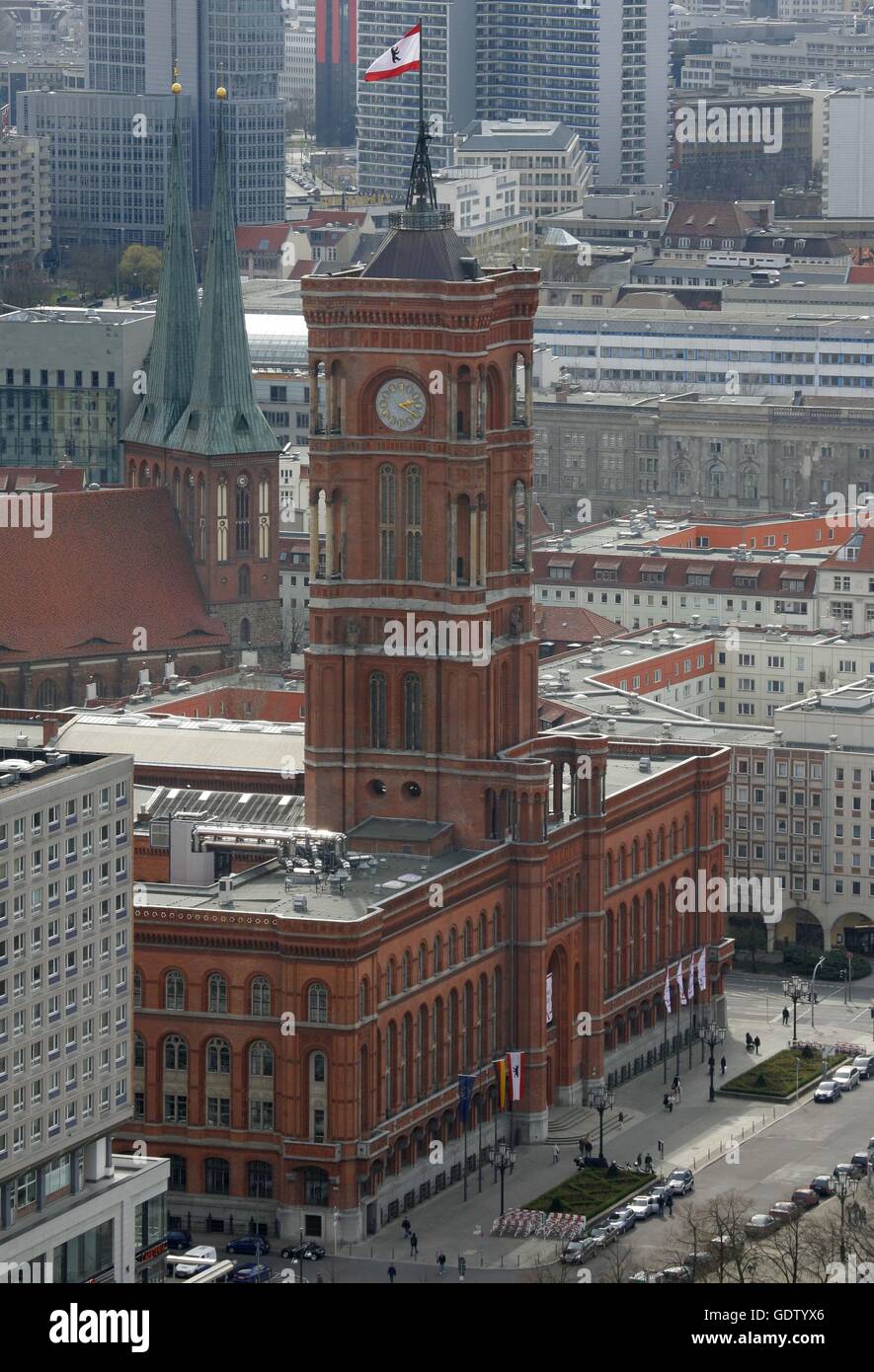 The Rotes Rathaus (Red City Hall Stock Photo - Alamy