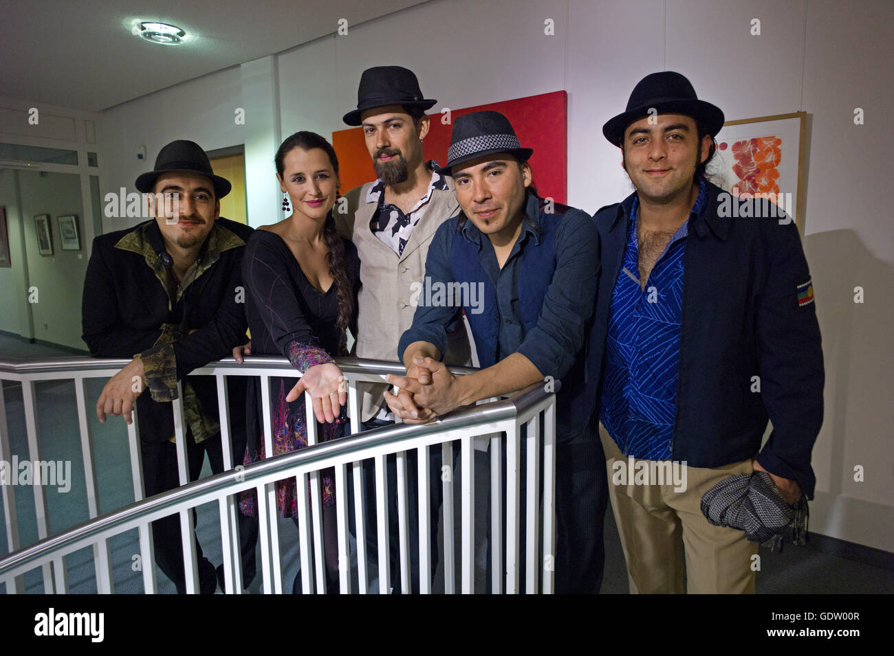 Pascuala Ilabaca and the Fauna band Stock Photo - Alamy