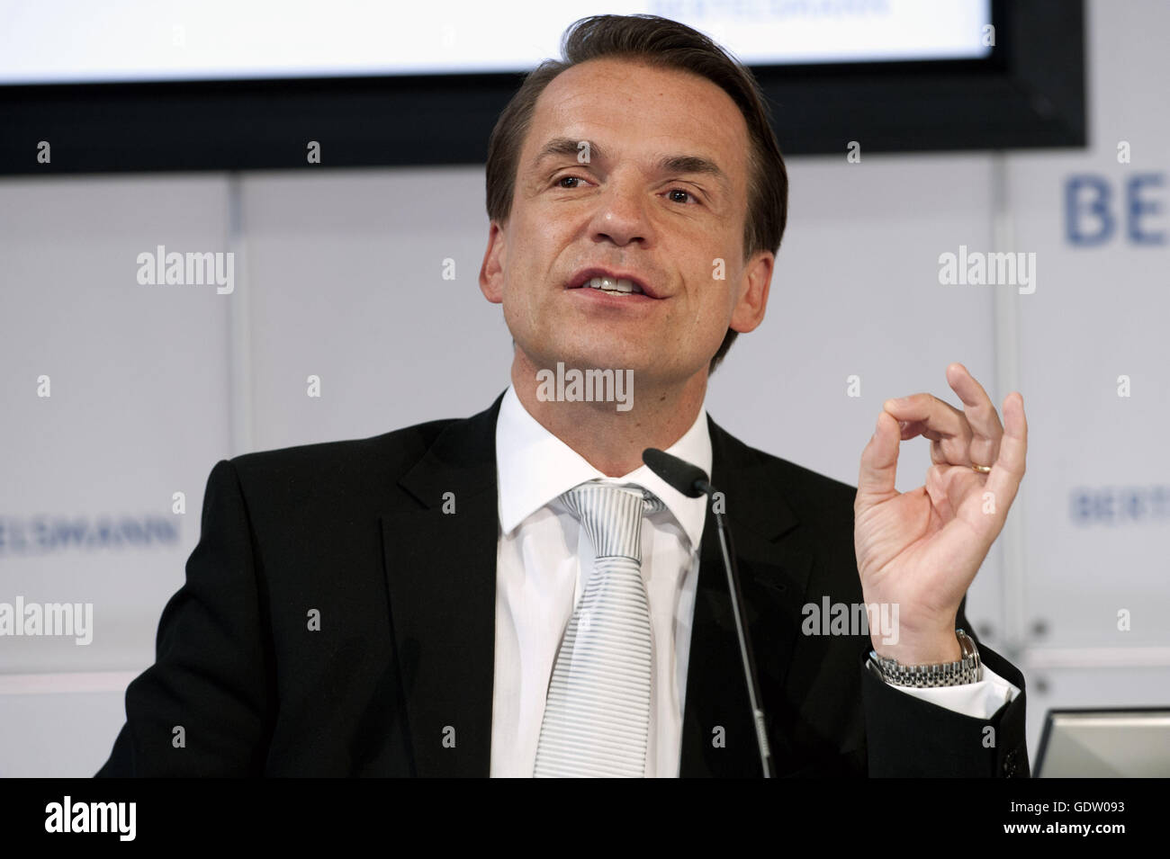 Member of the bertelsmann ag executive board hi-res stock photography ...