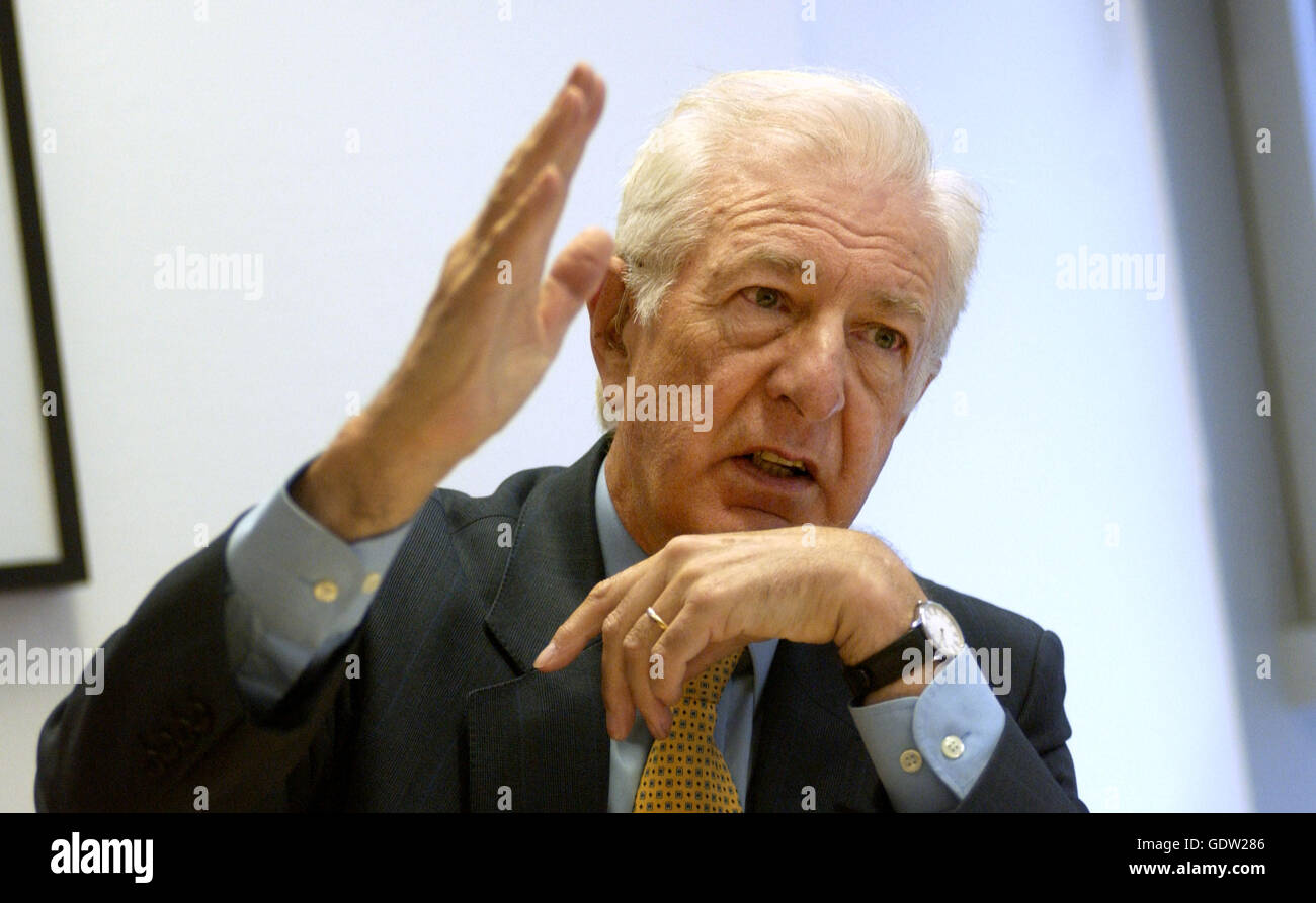 Berlin germany interview with richard layard hi-res stock photography ...