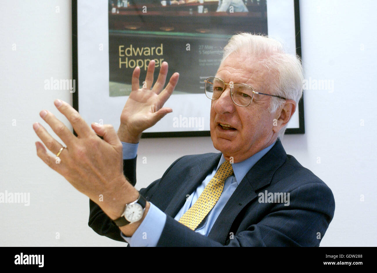 Berlin germany interview with richard layard hi-res stock photography ...