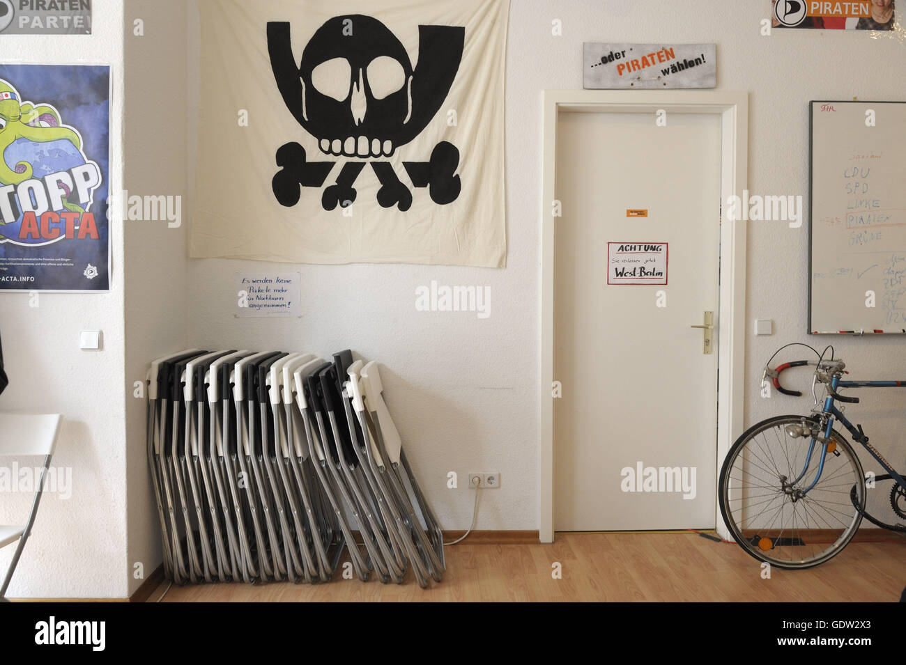 Berlin germany headquarters of the german pirate party posters hi-res ...