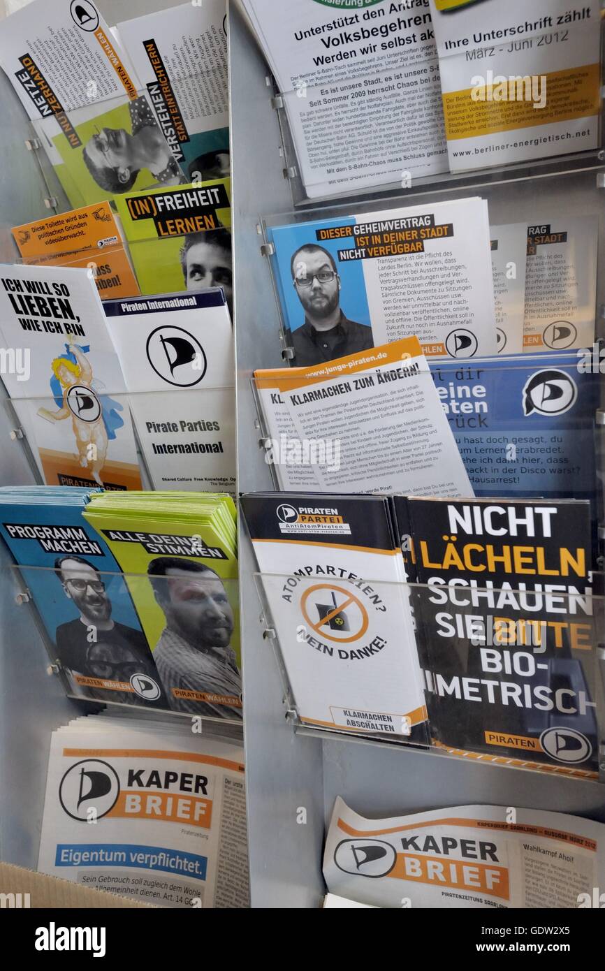 Berlin germany headquarters of the german pirate party informational ...