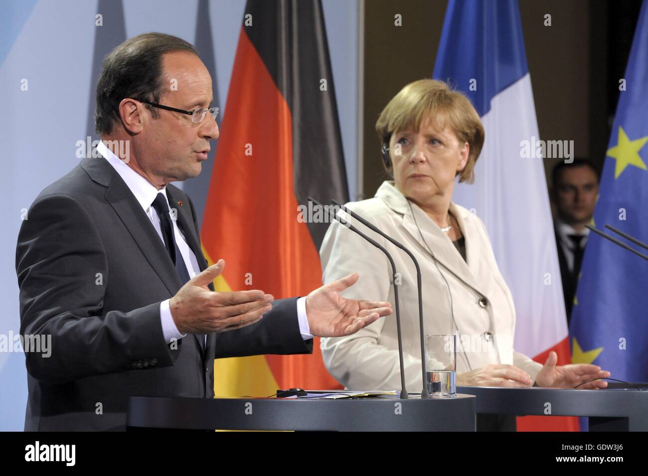 Chancellor and chairwoman of the cdu flags hi-res stock photography and ...