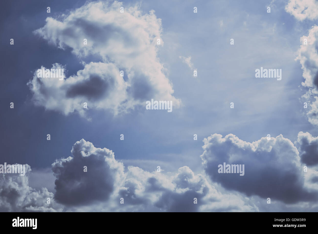Cumulus cloud vintage color hi-res stock photography and images - Alamy