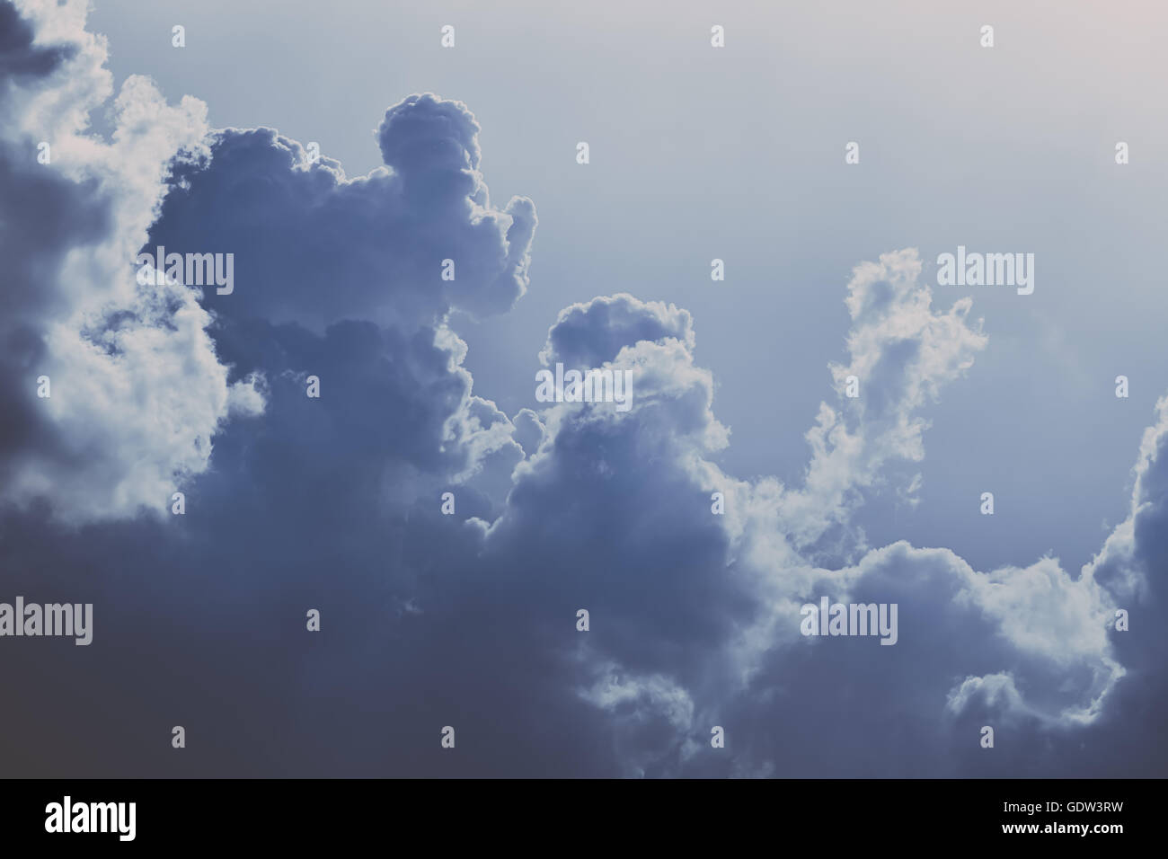 Cumulus cloud vintage color hi-res stock photography and images - Alamy
