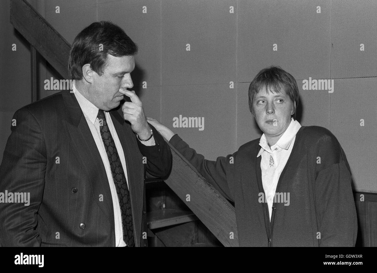 Ruehe and Merkel Stock Photo - Alamy