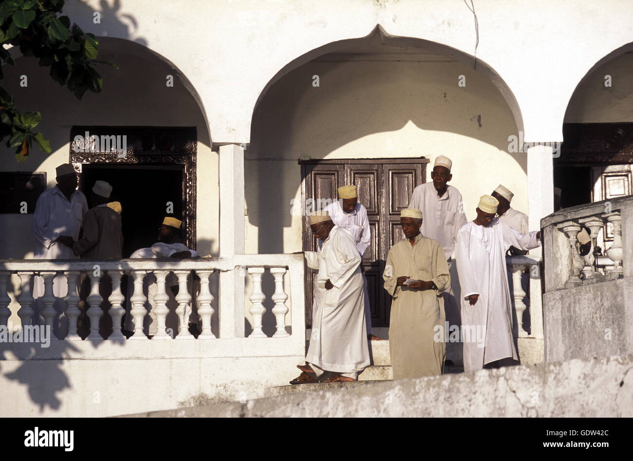 the mosque in the city of Moroni in the Island of Comoros in the Indian ...
