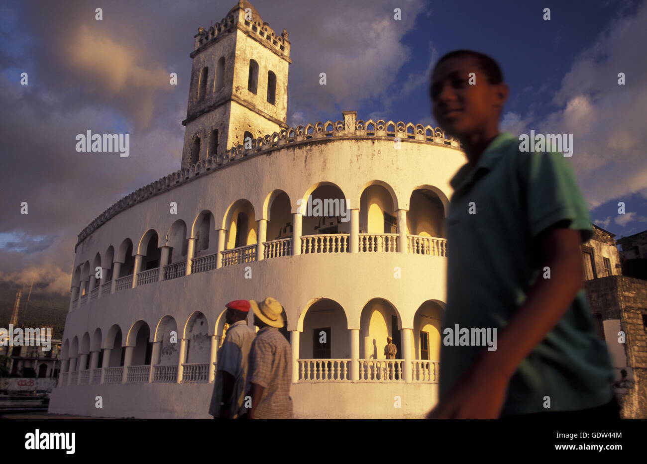 the mosque in the city of Moroni in the Island of Comoros in the Indian ...