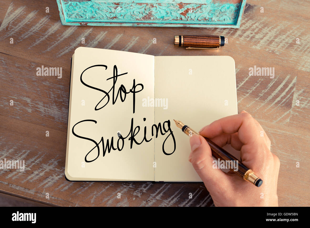Handwritten text Stop Smoking as business image Stock Photo - Alamy