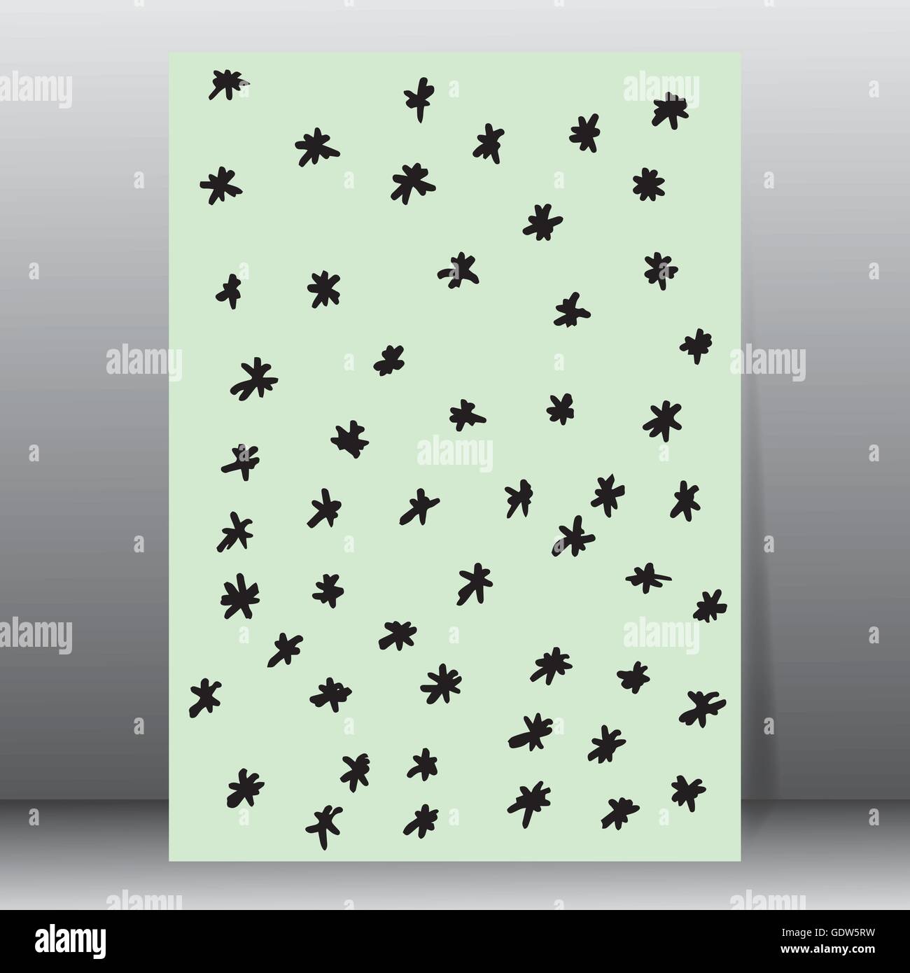 Creative card with hand drawn Stock Vector Image & Art - Alamy