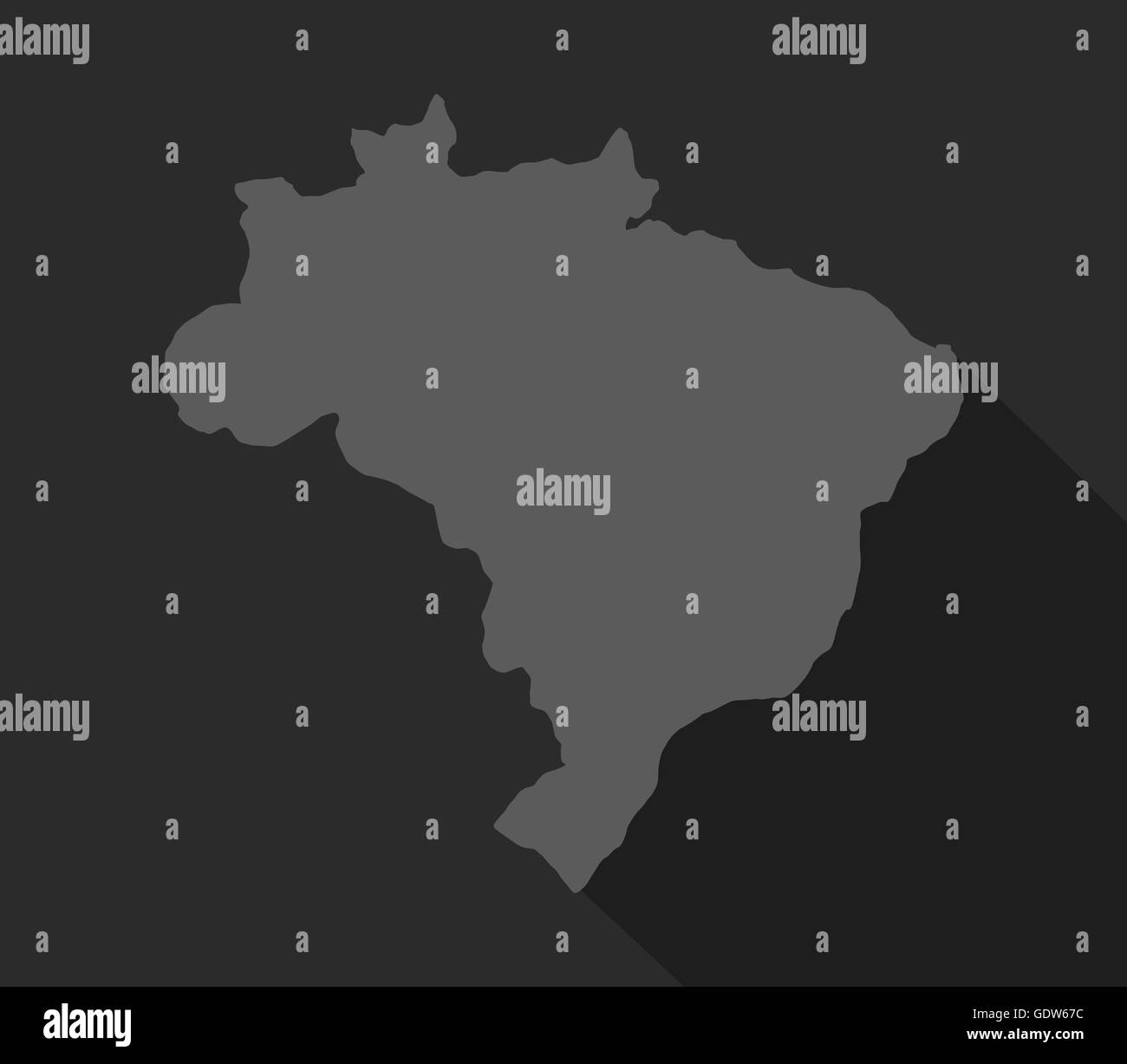 Map of Brazil Stock Photo - Alamy