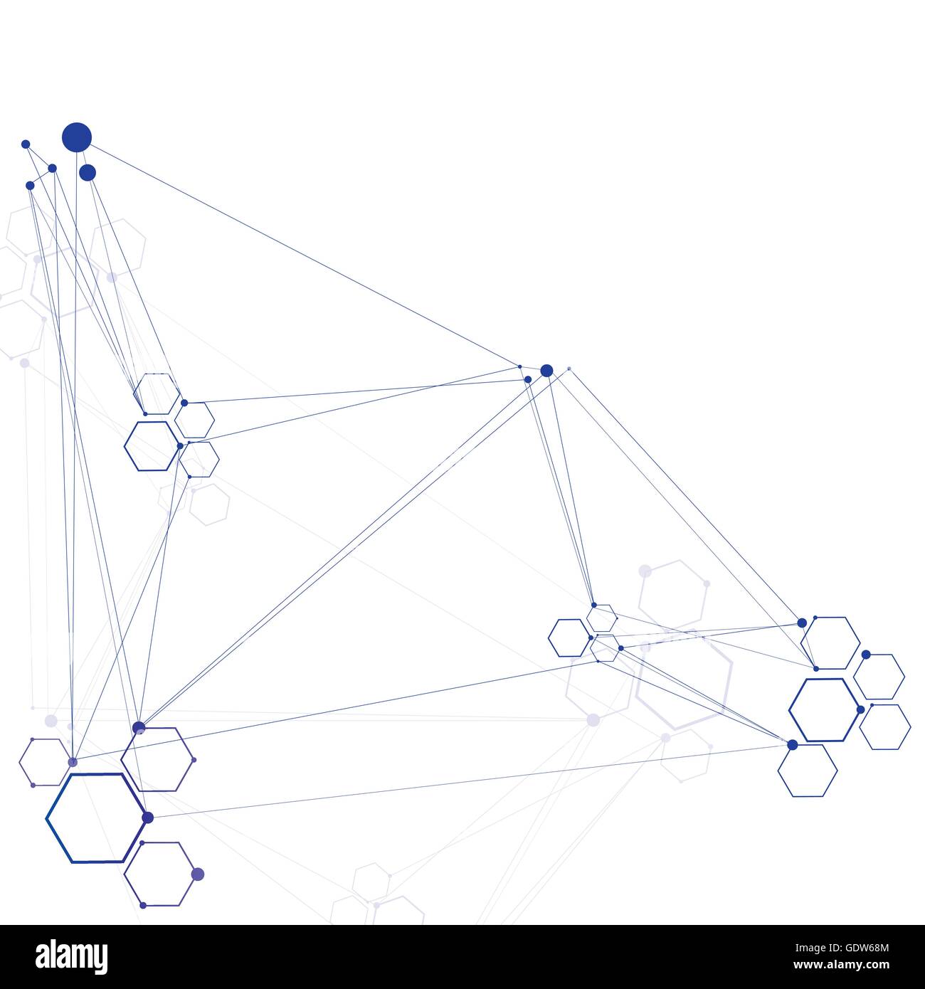 Abstract molecular connection Stock Vector Image & Art - Alamy