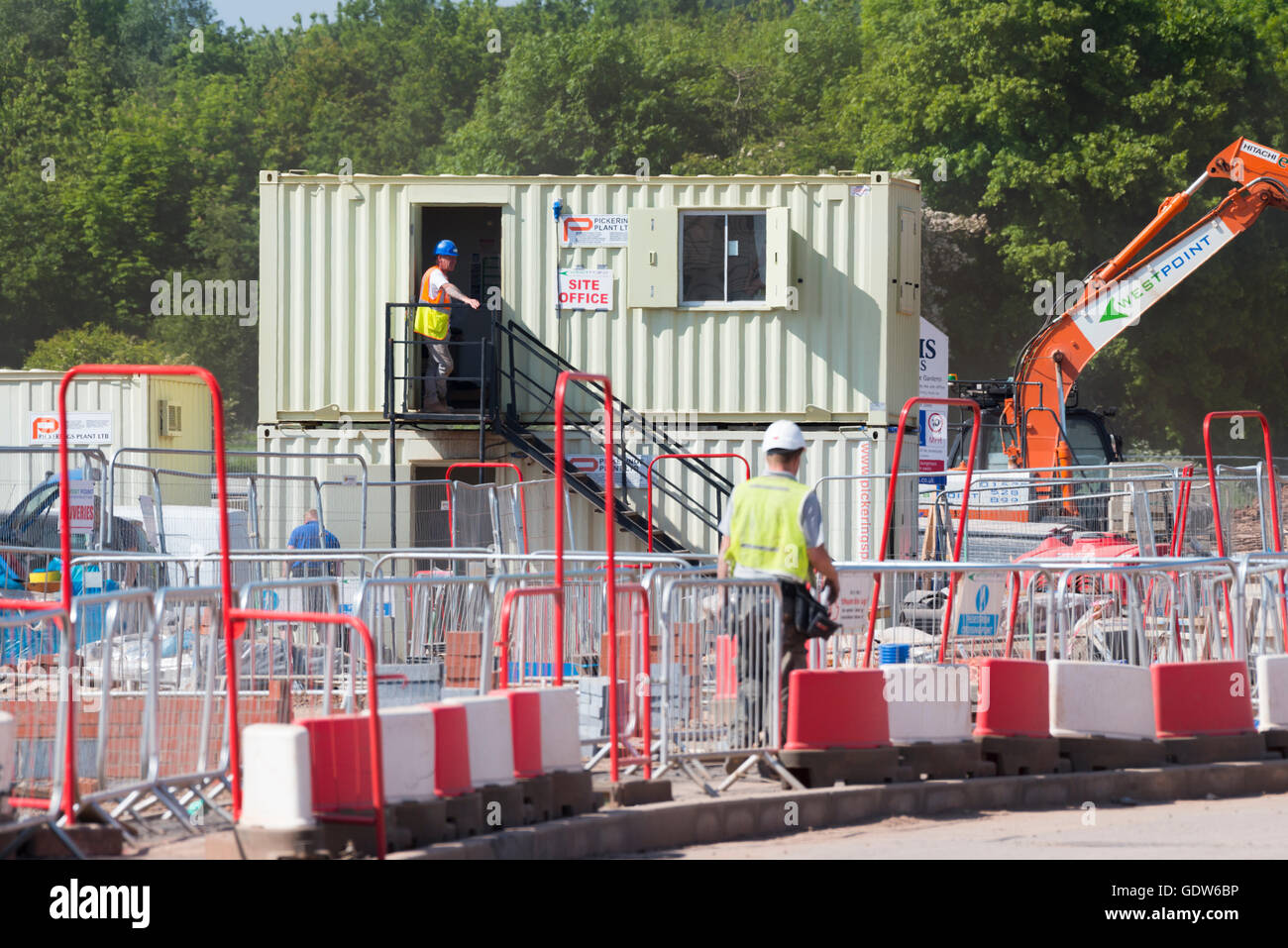 Temporary construction site office hi-res stock photography and images ...