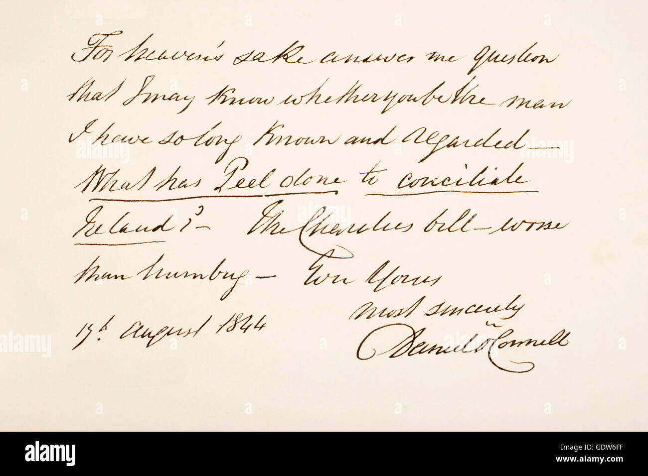 O handwriting hi-res stock photography and images - Alamy