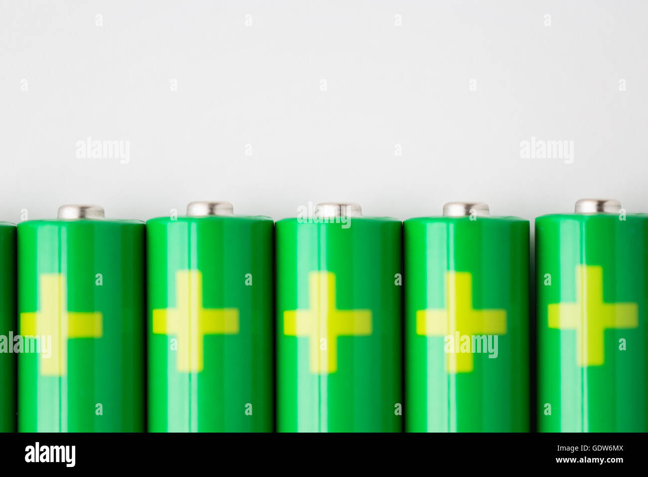 Green batteries set recycling hi-res stock photography and images - Alamy