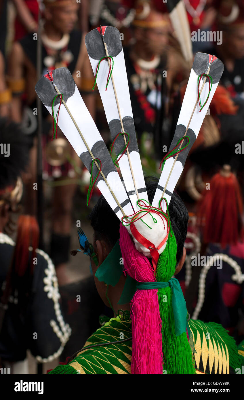 The image of Angami Naga tribe men at Hornbill festival, Nagaland ...