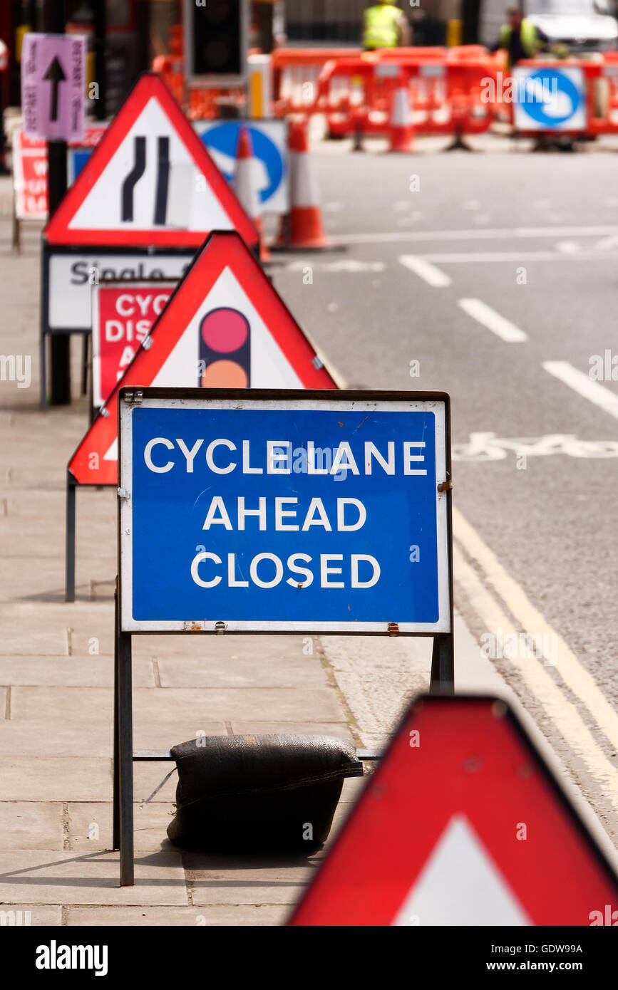 Road traffic Signs, London, Britain Stock Photo - Alamy