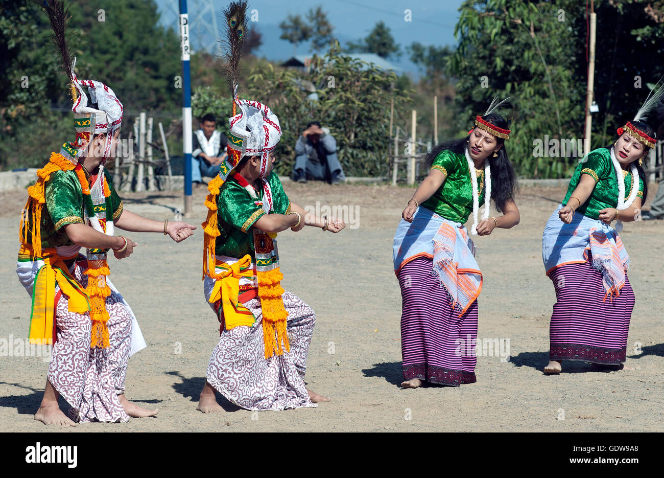 The image of Manipuri Dancers performing at Hornbill Festival, Nagaland ...