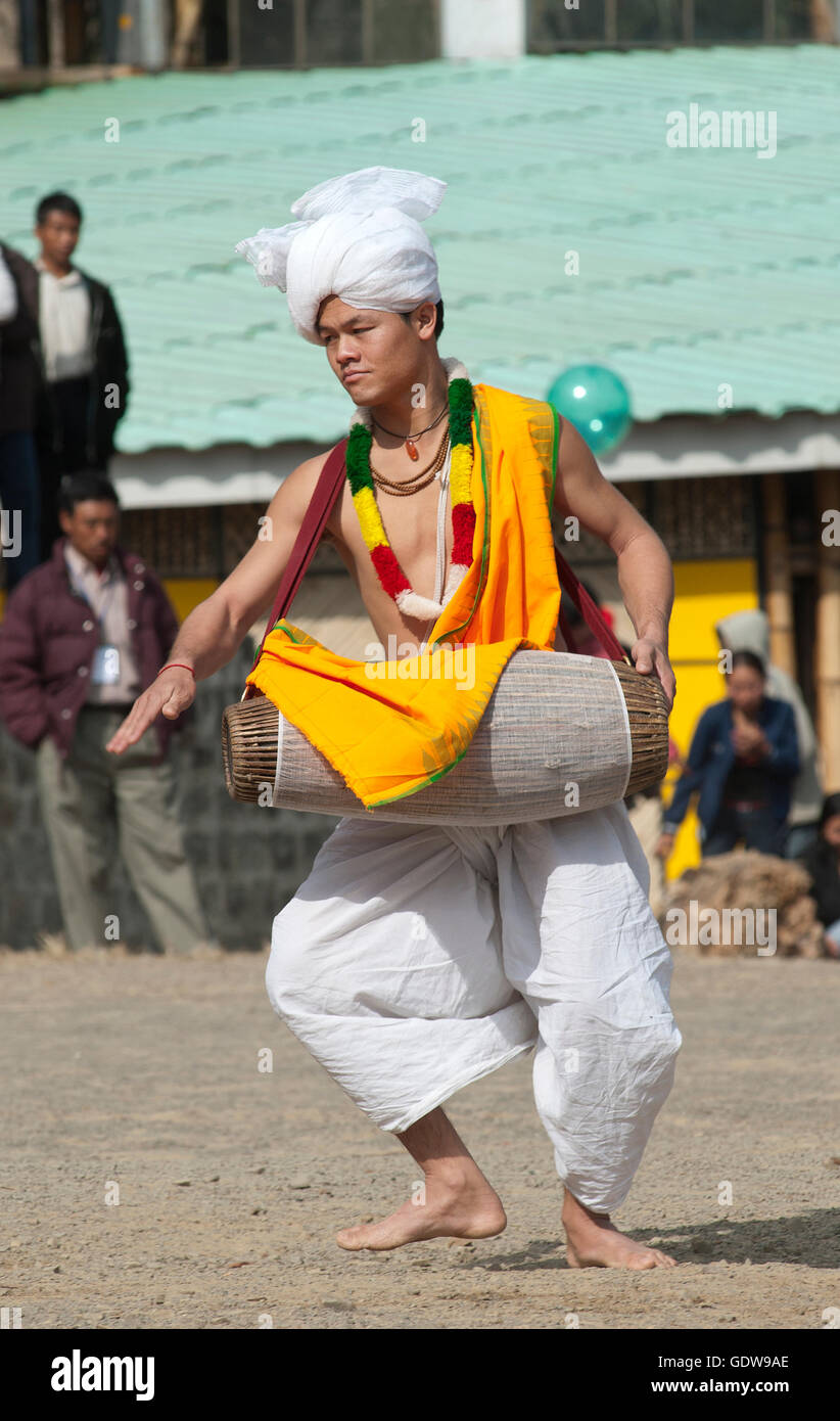 The image of Manipuri Dancers performing at Hornbill Festival, Nagaland ...