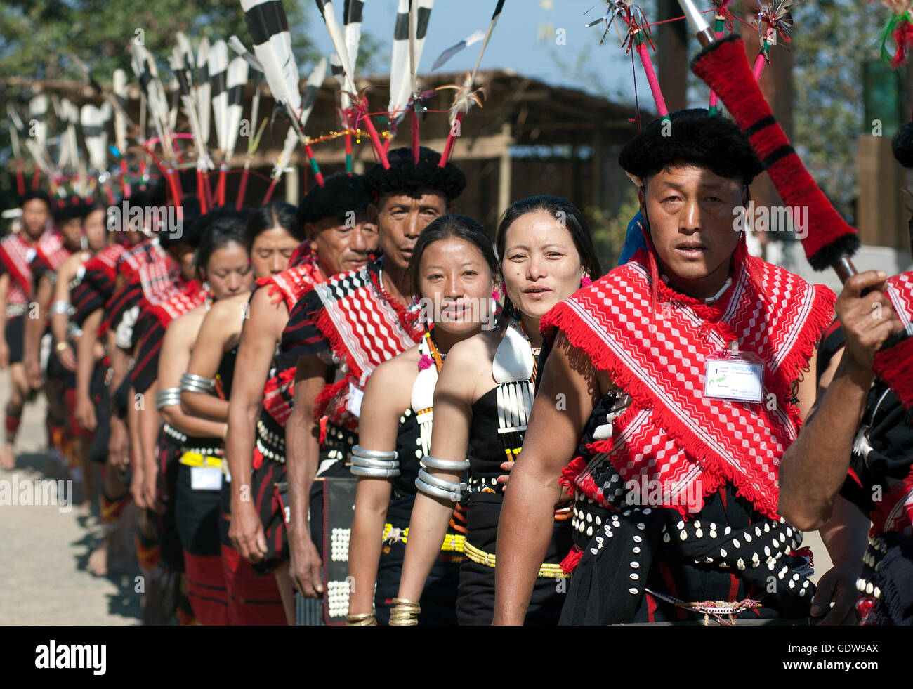 The image of Rengma Naga Tribe at Hornbill festival, Nagaland, India ...
