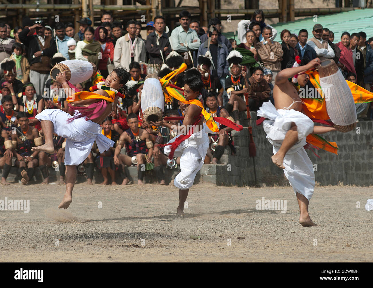 The image of Manipuri Dancers performing at Hornbill Festival; Nagaland ...