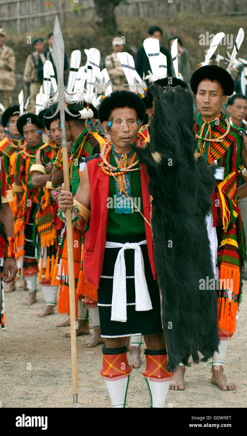 Angami Naga Tribe Men At Hornbill Festival High Resolution Stock Photography and Images - Alamy