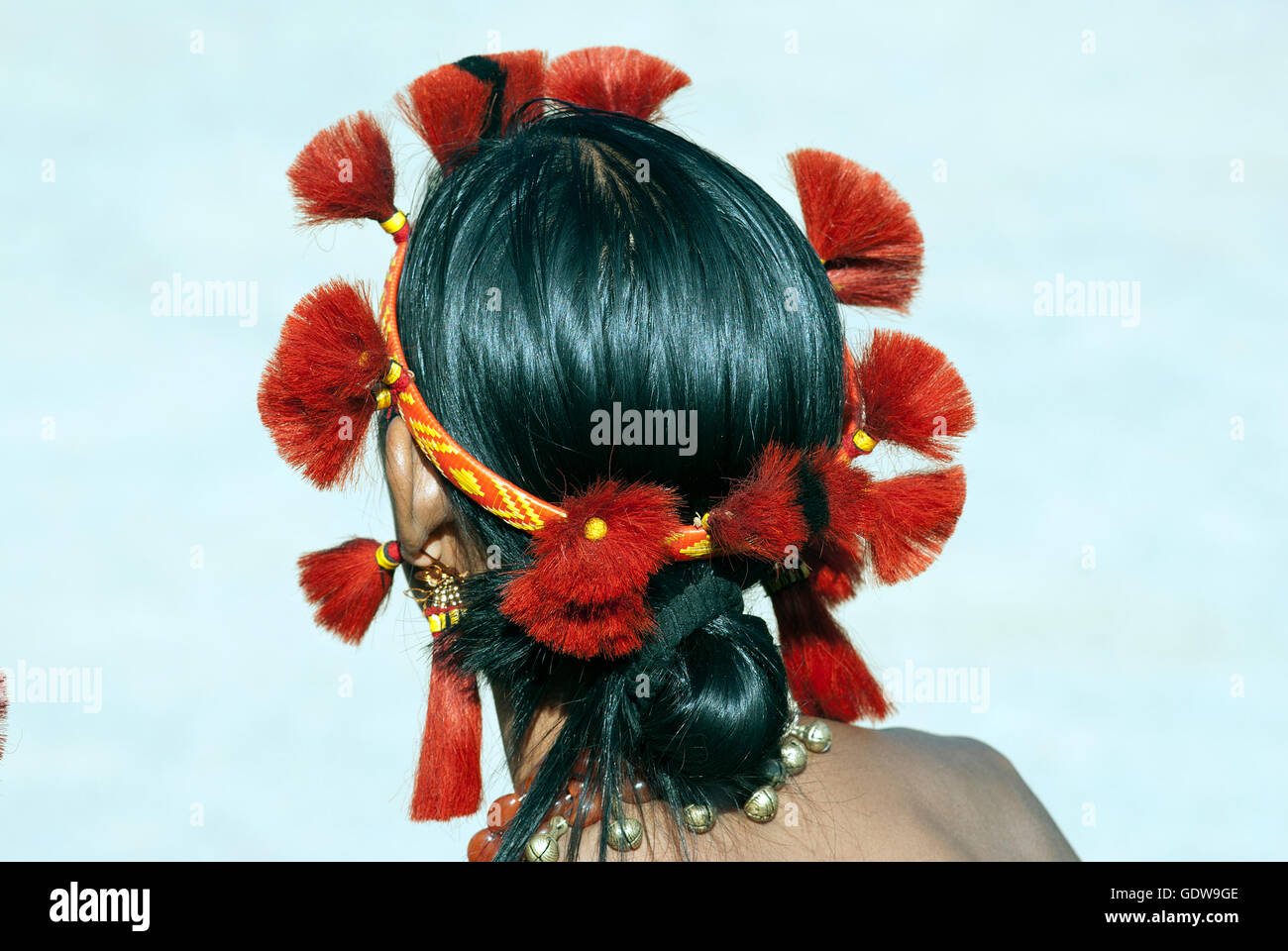 Sumi tribe lady headwearhornbill festival hi-res stock photography and ...