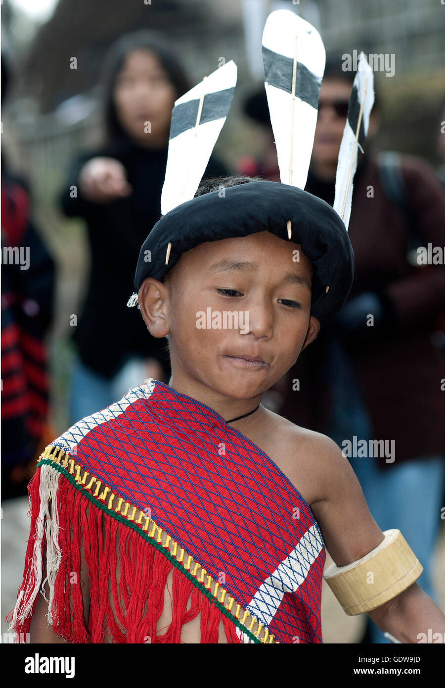 The image of Naga Tribe boy at Horbill festival, Nagaland, India Stock ...