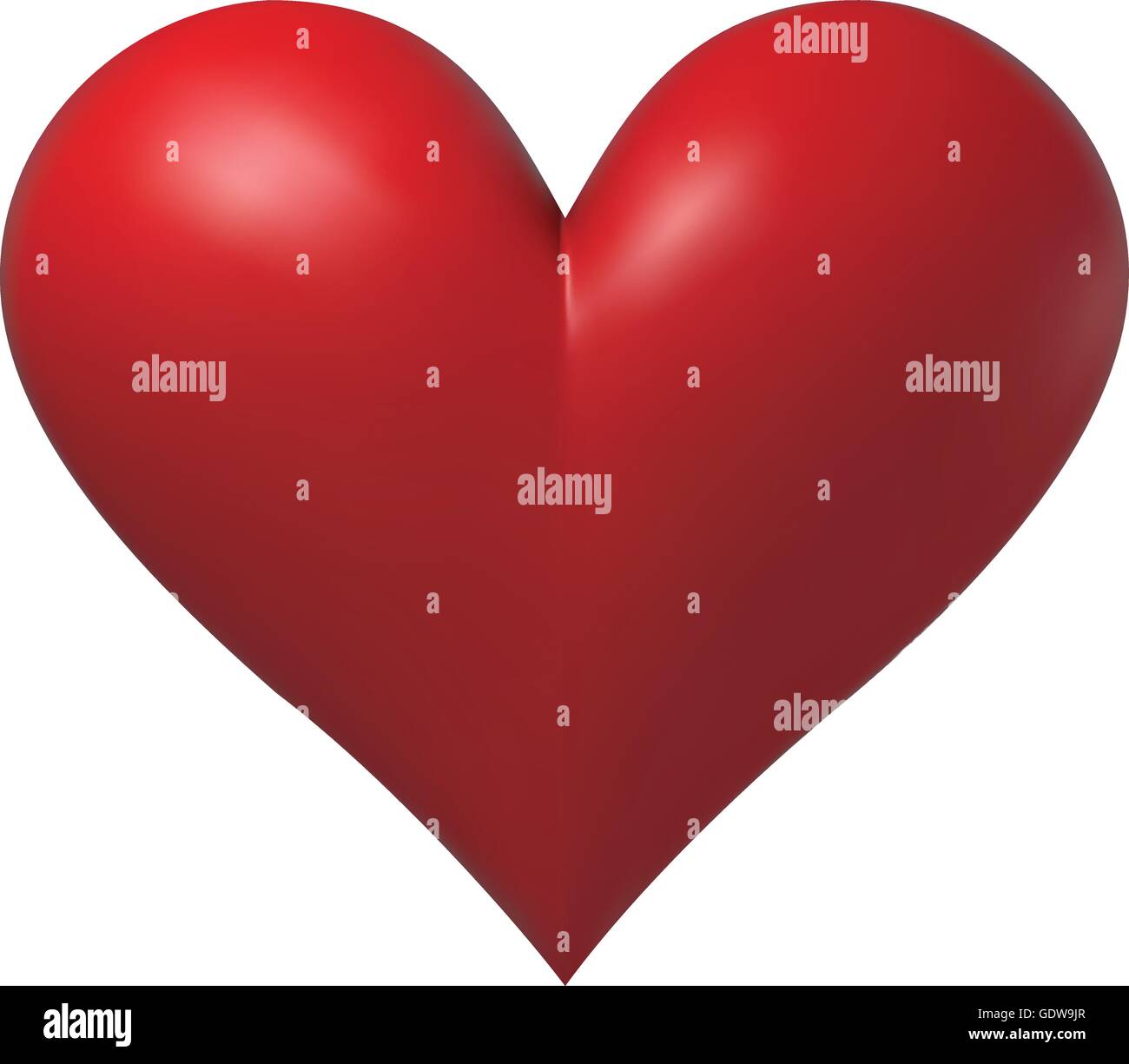 Isolated red heart symbol Stock Vector Images - Alamy