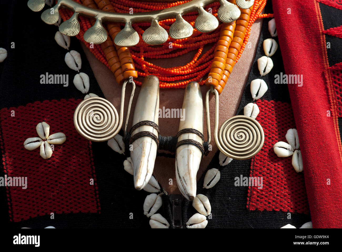 The image of Chang Tribe Mans Jewellery at Hornbill Festival, Nagaland ...
