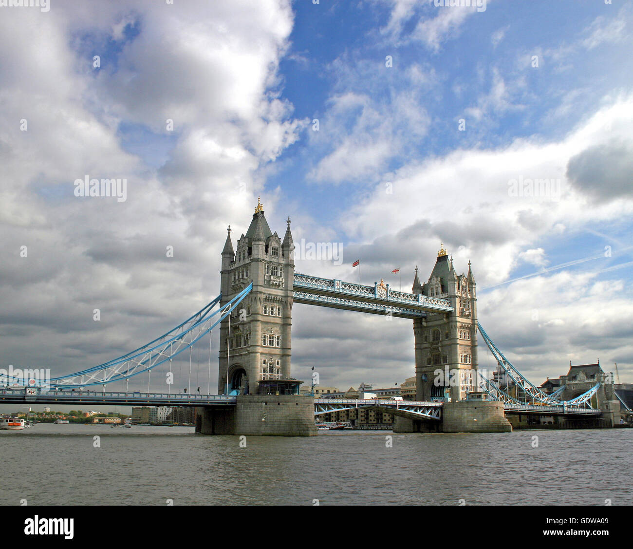 Tower Bridge, full length, in London, UK Stock Photo - Alamy