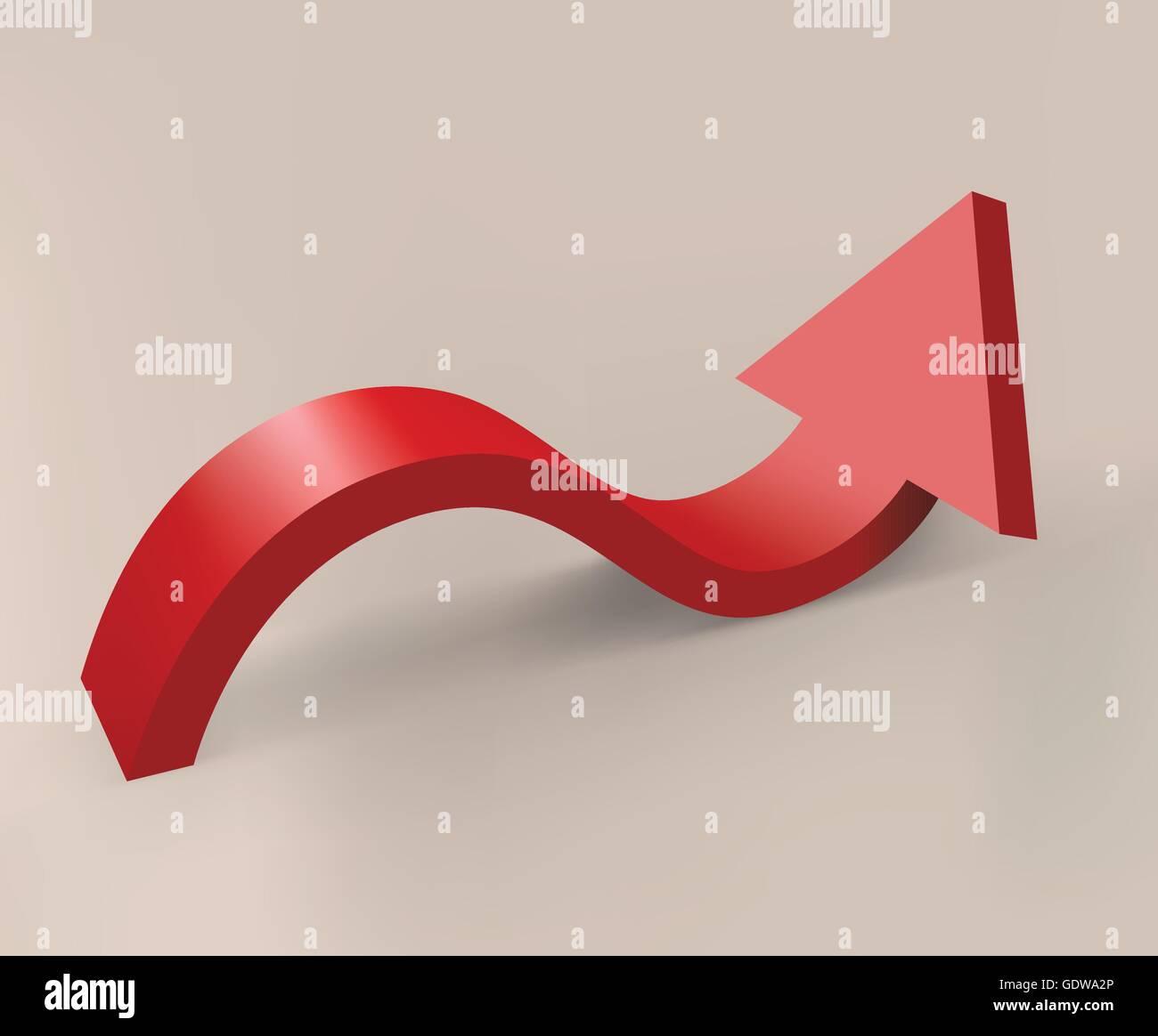 Curved Arrow Pointing Up