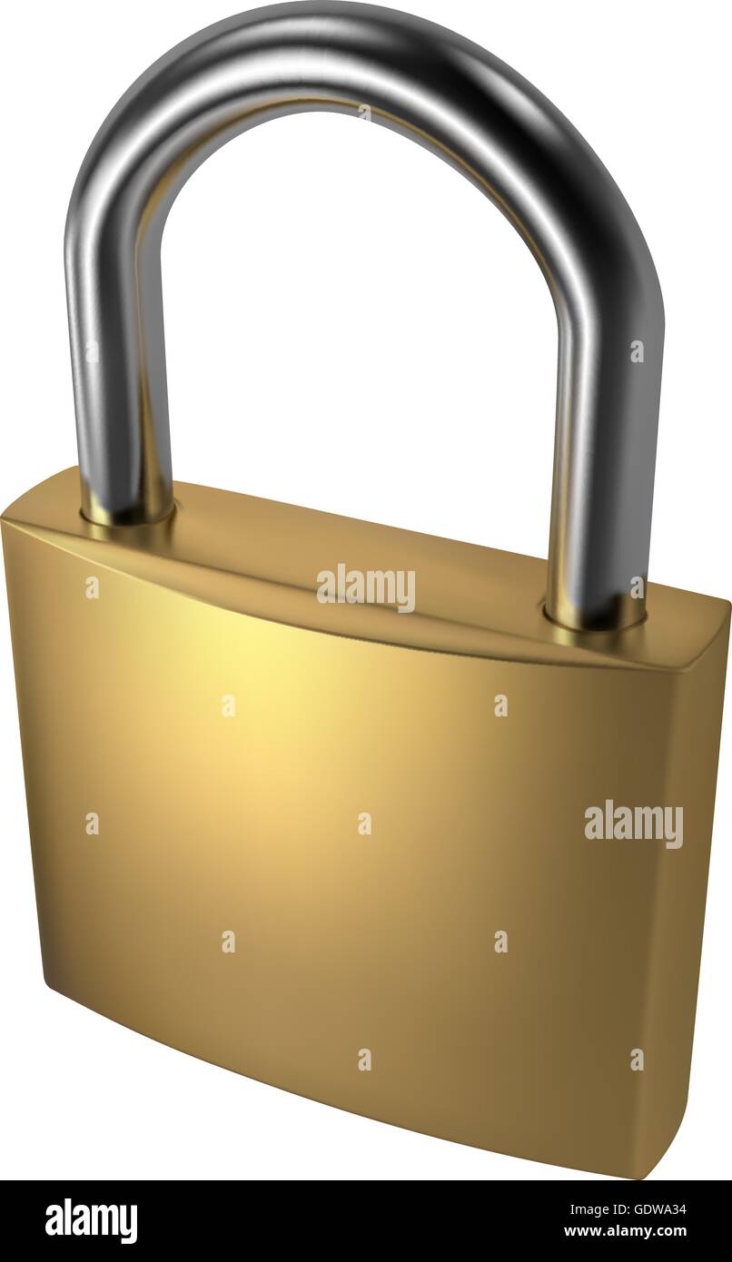 Isolated padlock Stock Vector Images - Alamy