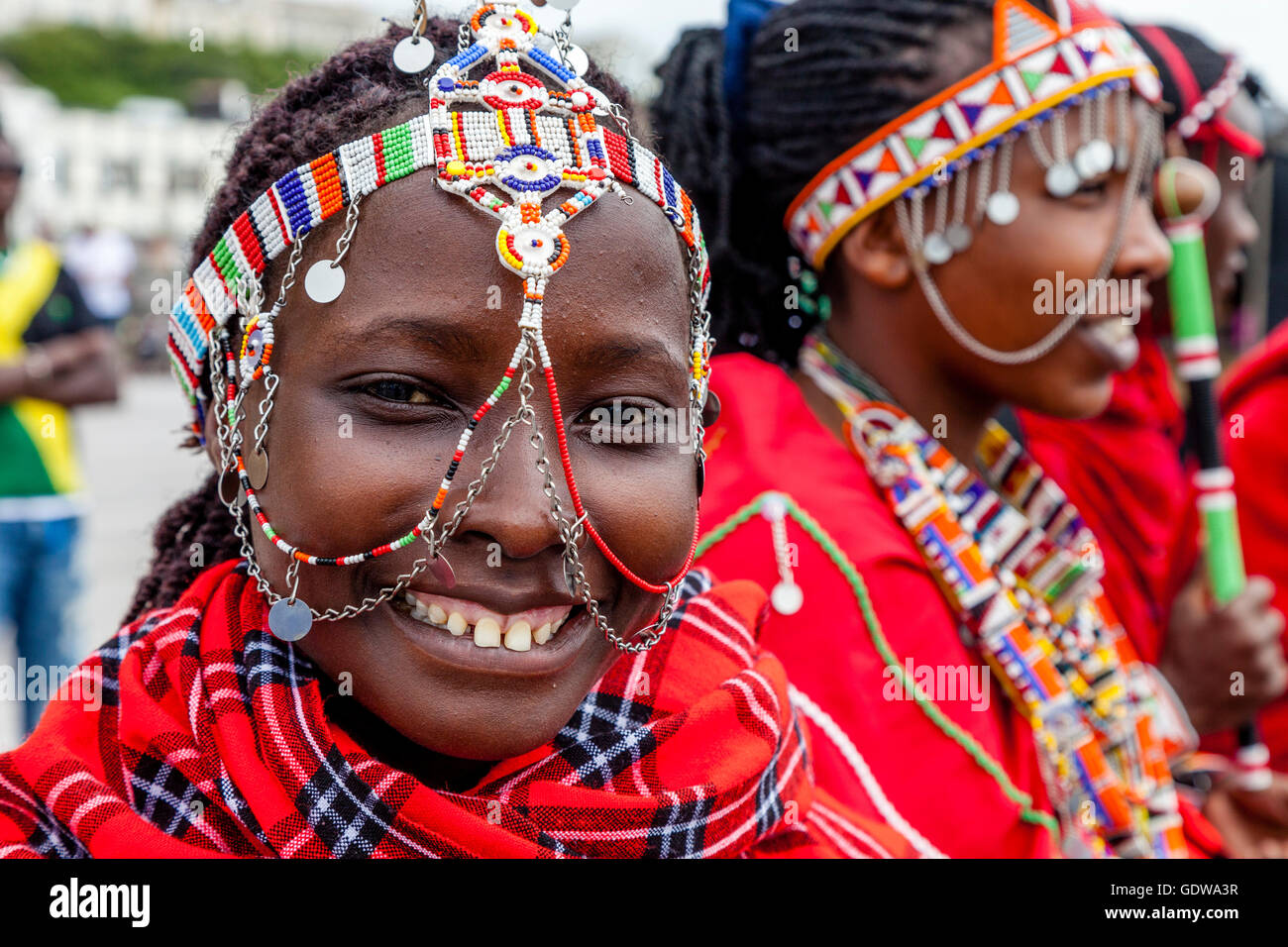 A Group Of African Women Dressed In Traditional Costume On Hastings ...