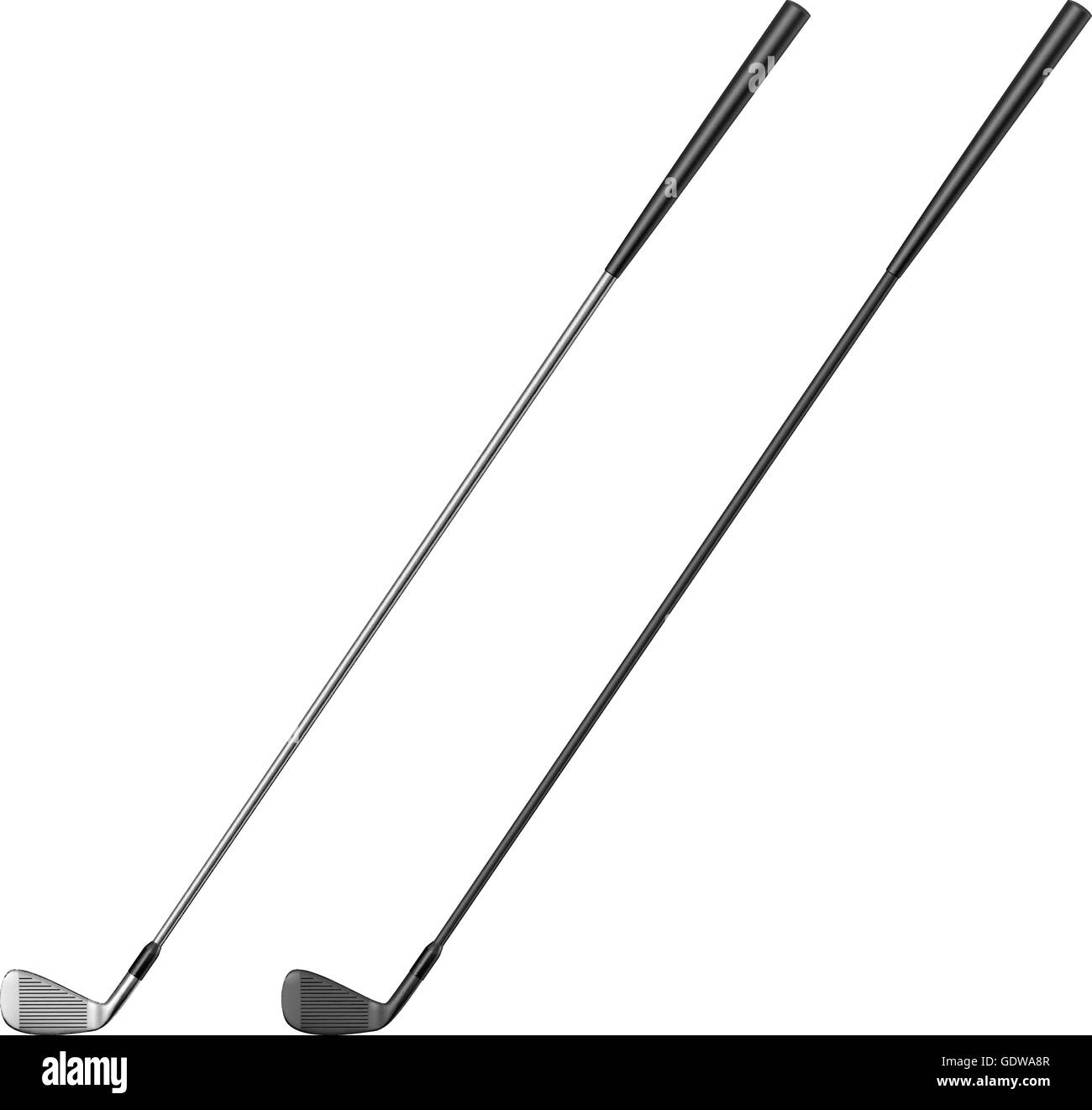 Putter golf club Stock Vector Images - Alamy