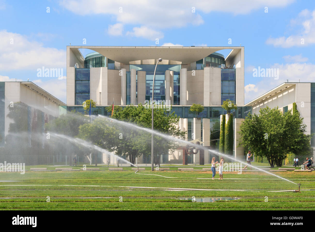 The German chancellery ( Bundeskanzleramt) in Berlin, Germany during ...