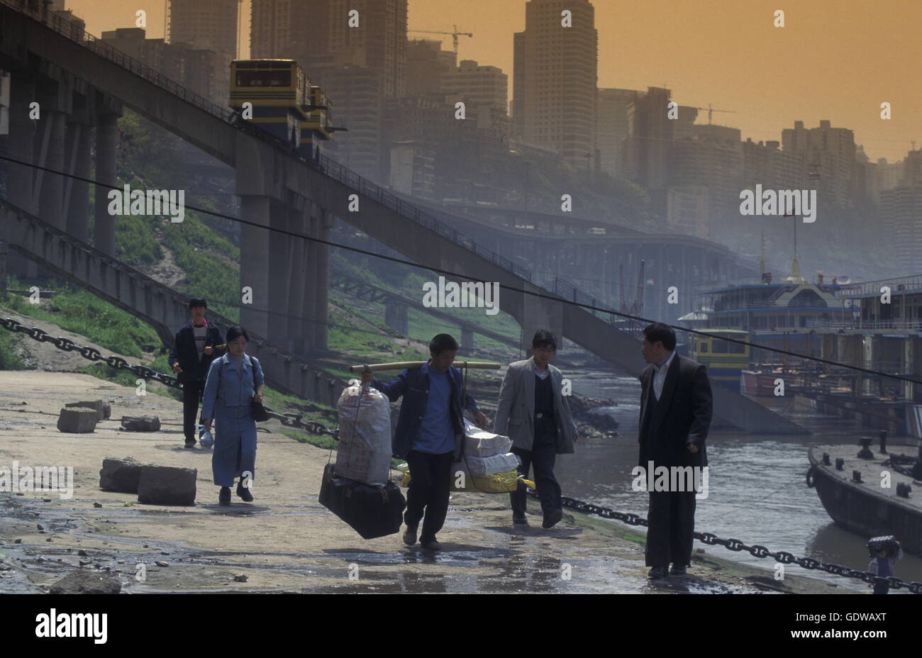 the city of Chongqing in the province of Sichuan in china in east asia ...