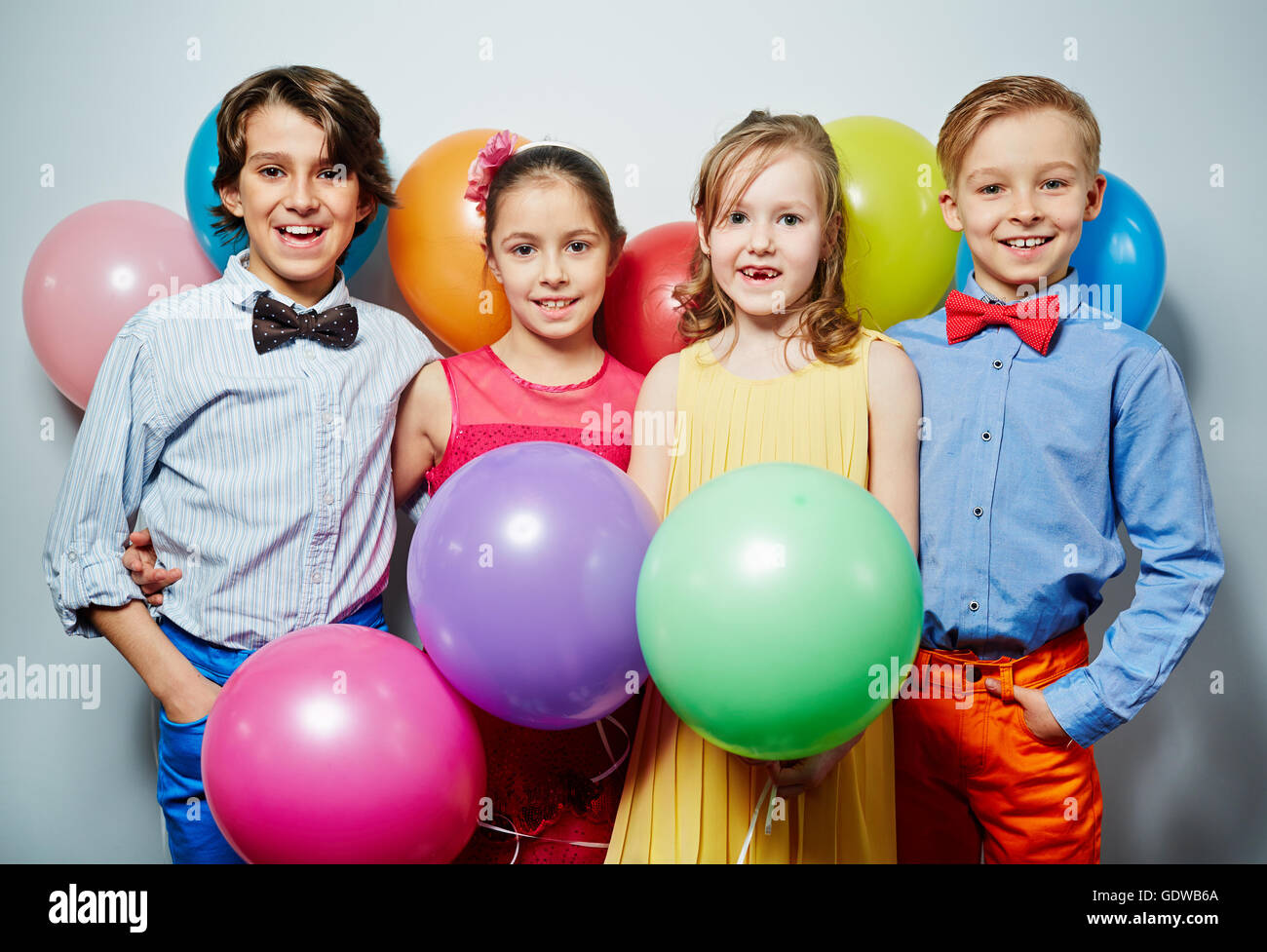 Kids at party Stock Photo - Alamy