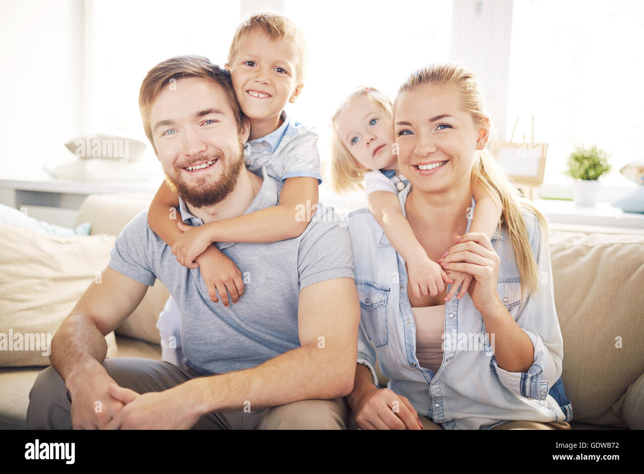 Affectionate family hi-res stock photography and images - Alamy